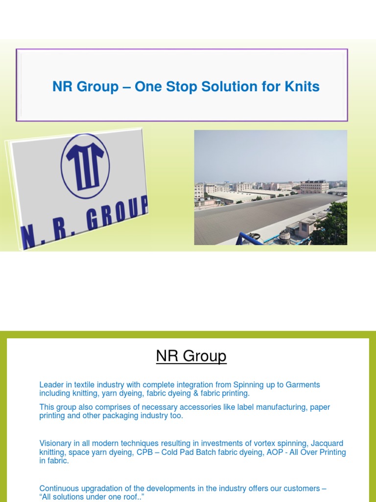 NRG Spinning Profile | PDF | Spinning (Textiles) | Textiles