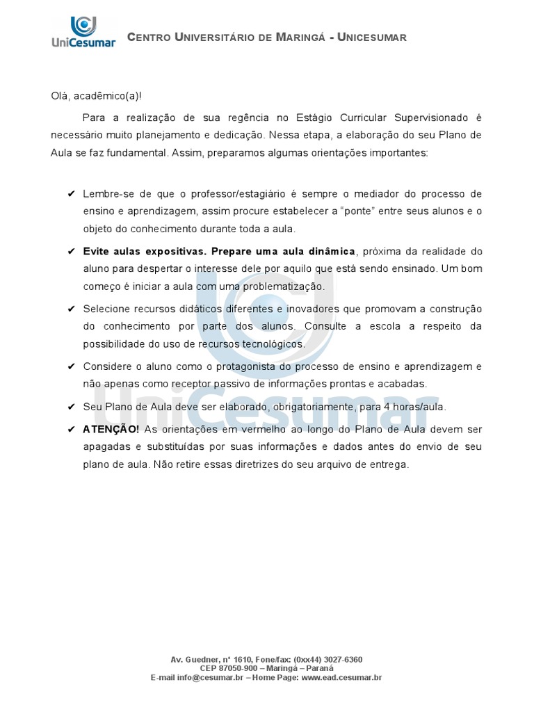 MAPA - Plano de Aula | PDF