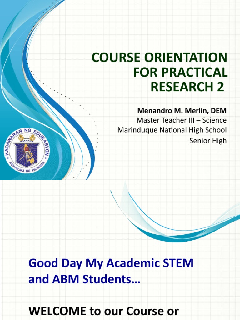 Orientation For PR2 | PDF