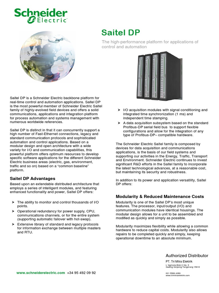 Cutsheet Saitel DP EN Rev3.0 | PDF | Automation | Central Processing Unit