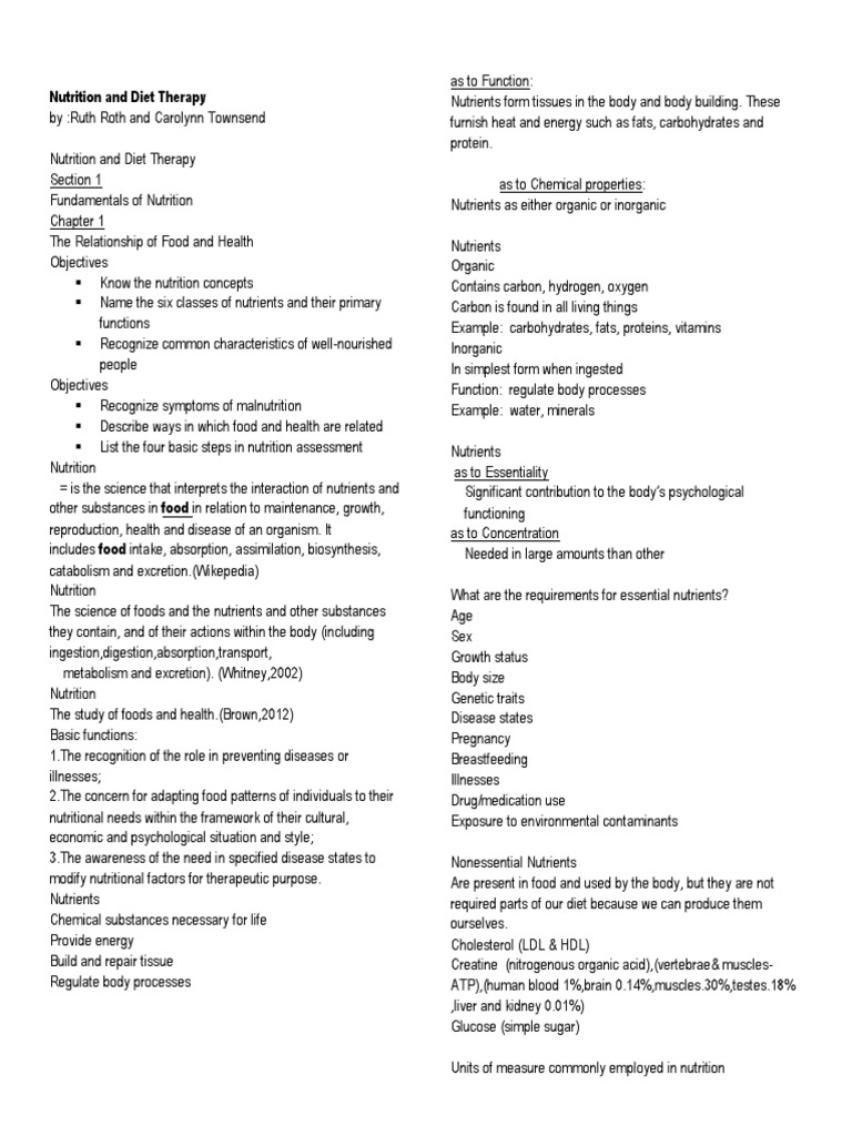 Introduction to Nutrition Concepts | PDF | Calorie | Nutrition