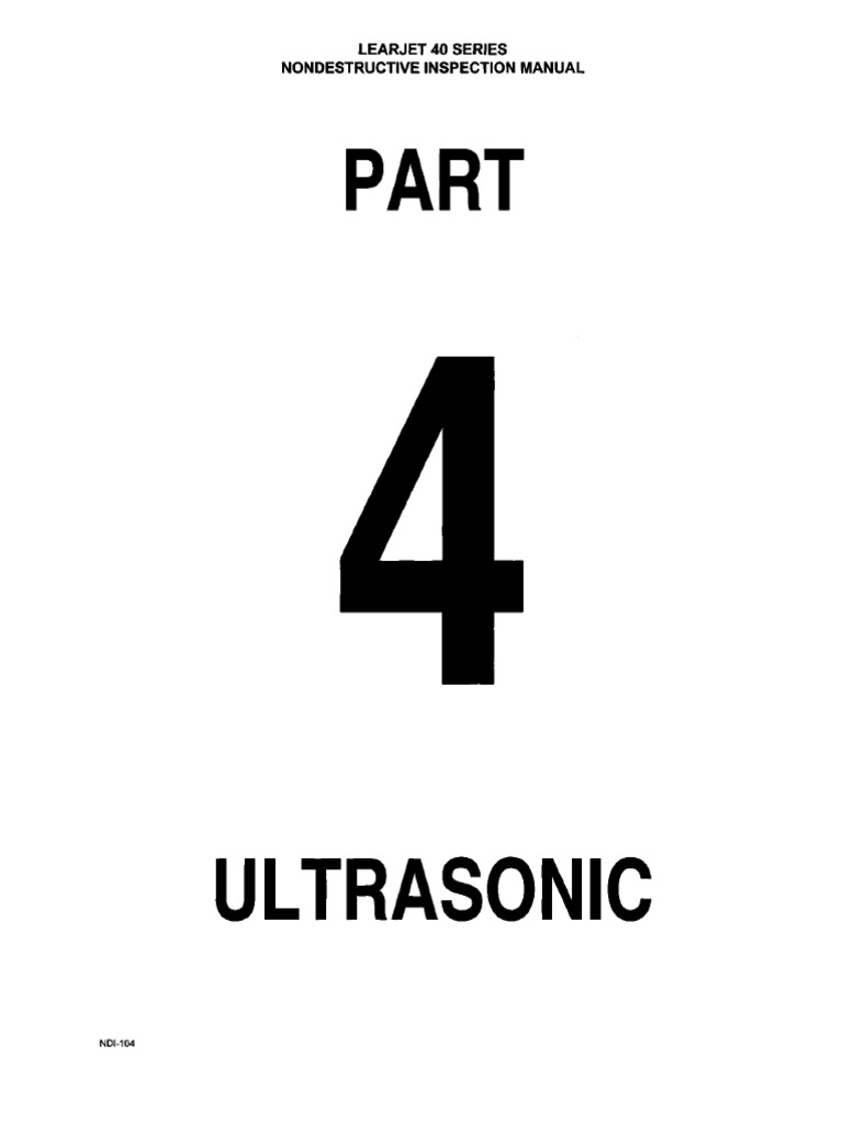 NDI Manual Parte 4 - Ultrasonic | PDF | Nondestructive Testing | Ultrasound