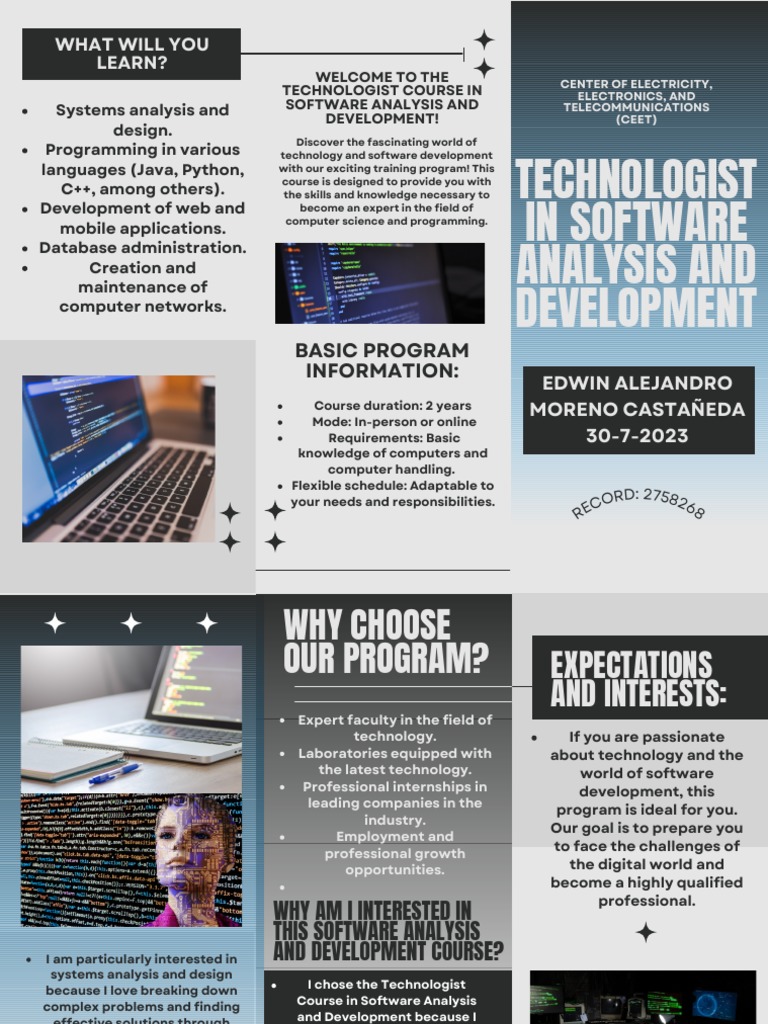 Technologist in Software Analysis and Development - Edwin Alejandro ...