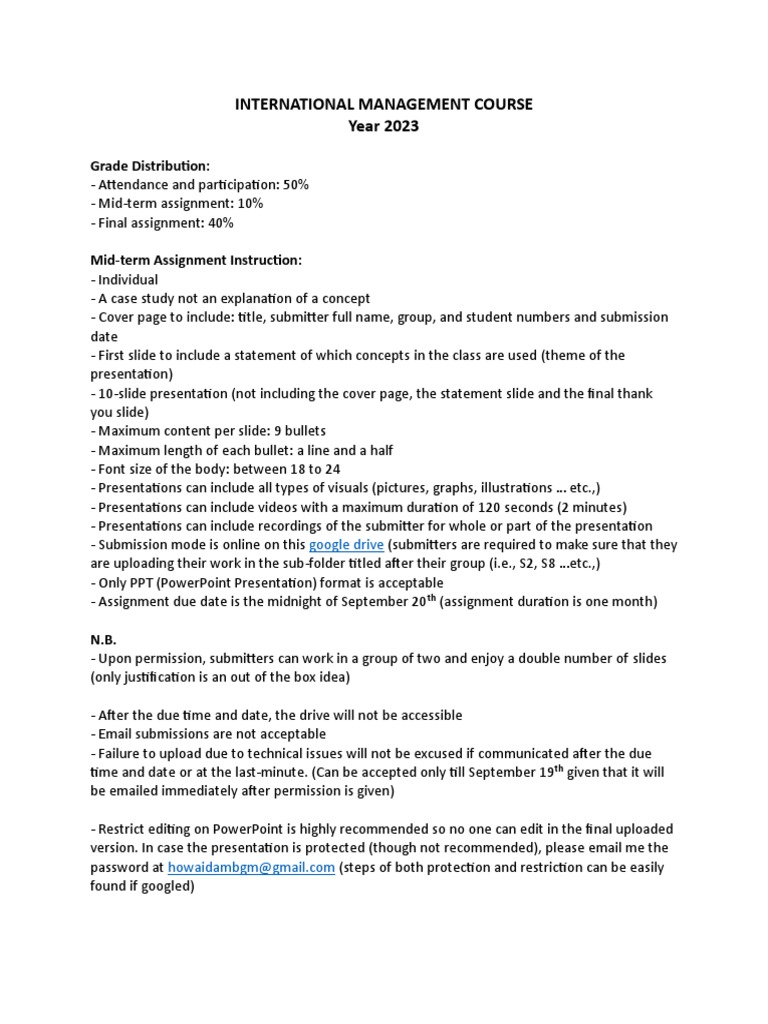 MId-term Assignment | PDF