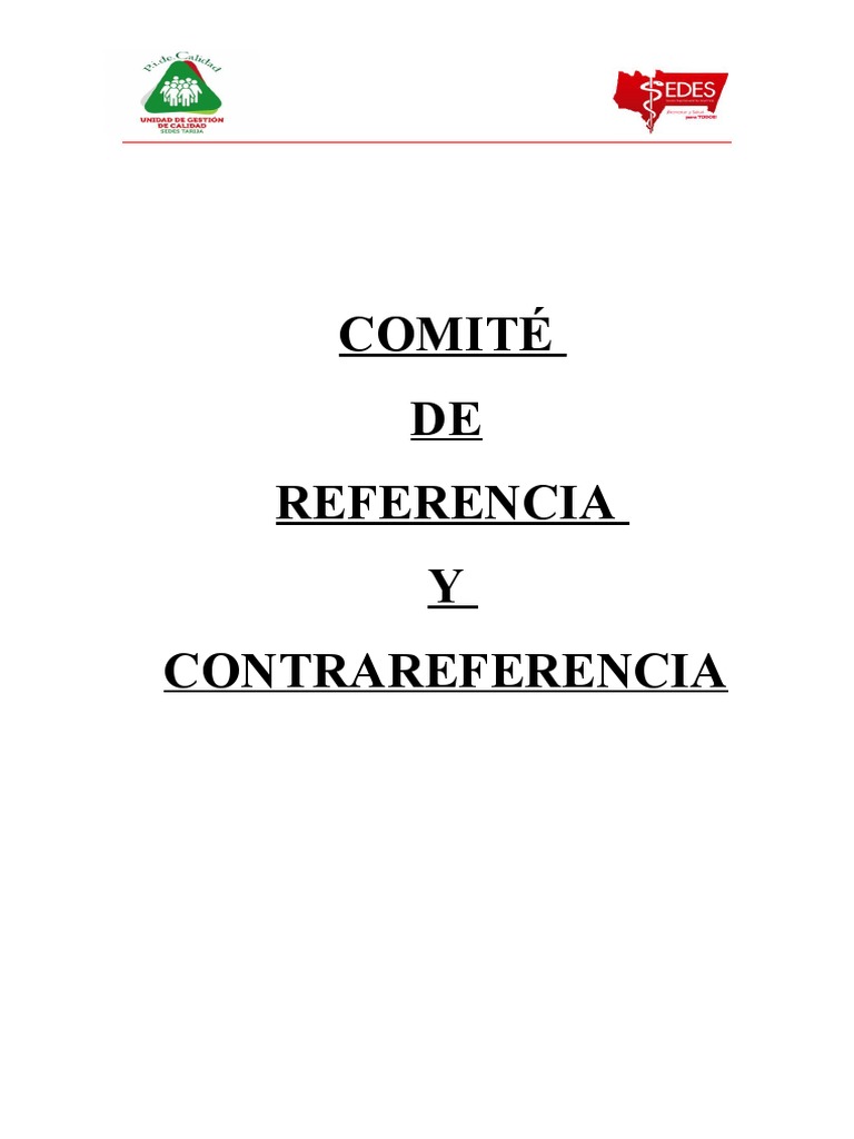 Reglamento Comite de Referencia | PDF | Gobierno