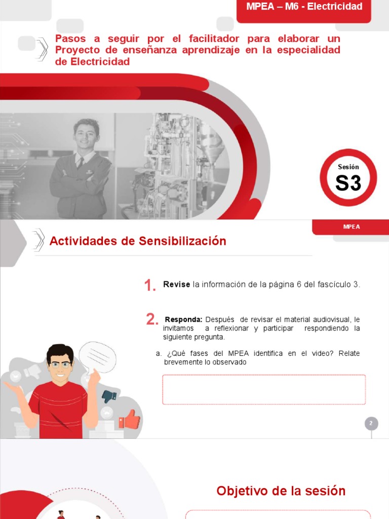 Sesion - 03 - ELECTRICIDAD 3 | PDF | Aprendizaje | Enseñando