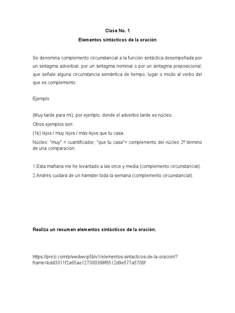 Ejercicios de Objetos Directo e Indirecto | PDF | Asunto (gramática) | Predicado (Gramática)