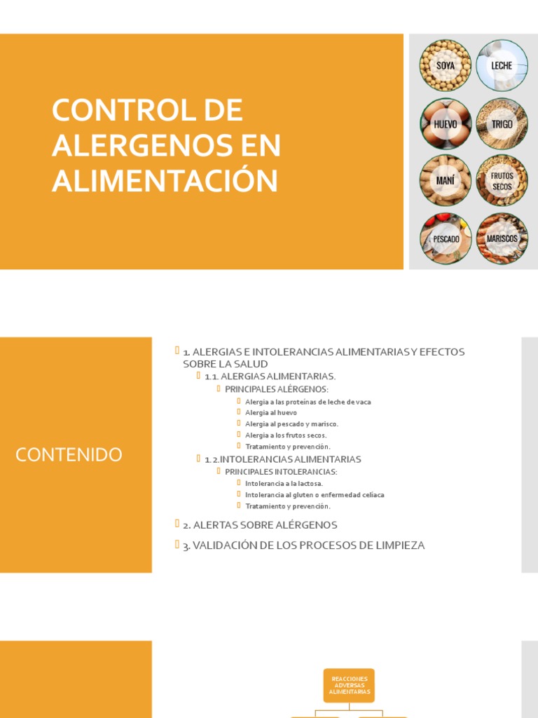 Control De Alergenos En Alimentación Pdf Alergia Gluten