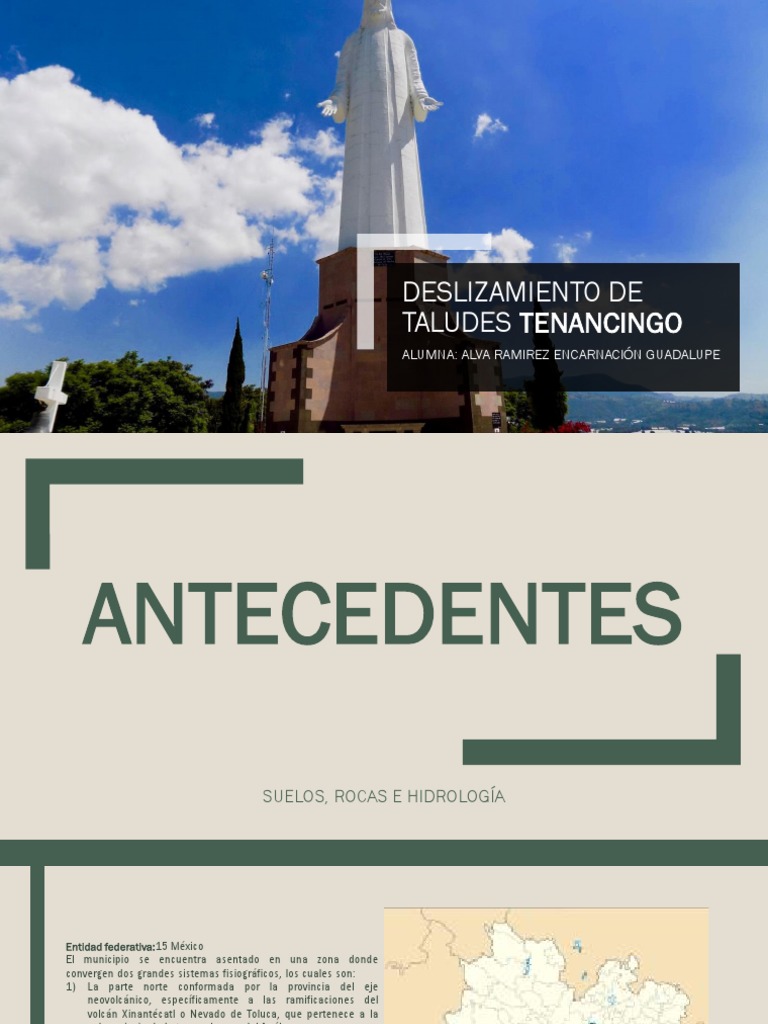 Deslizamiento de Taludes Tenancingo | PDF | Roca (geología) | Río