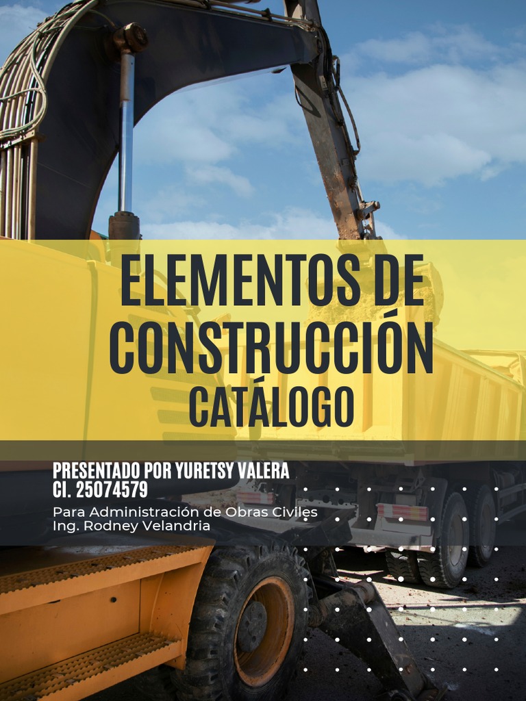 Catálogo de Elementos de Construcción | PDF | Equipamiento pesado | Camión