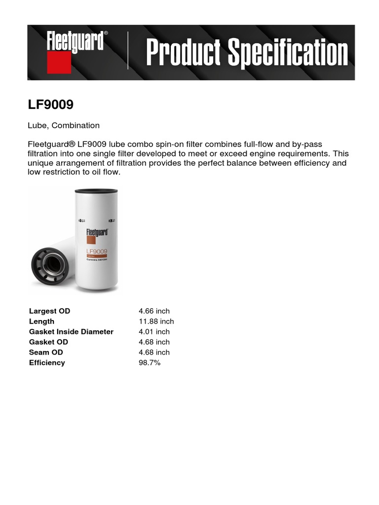 Product Specification - lf9009 | PDF