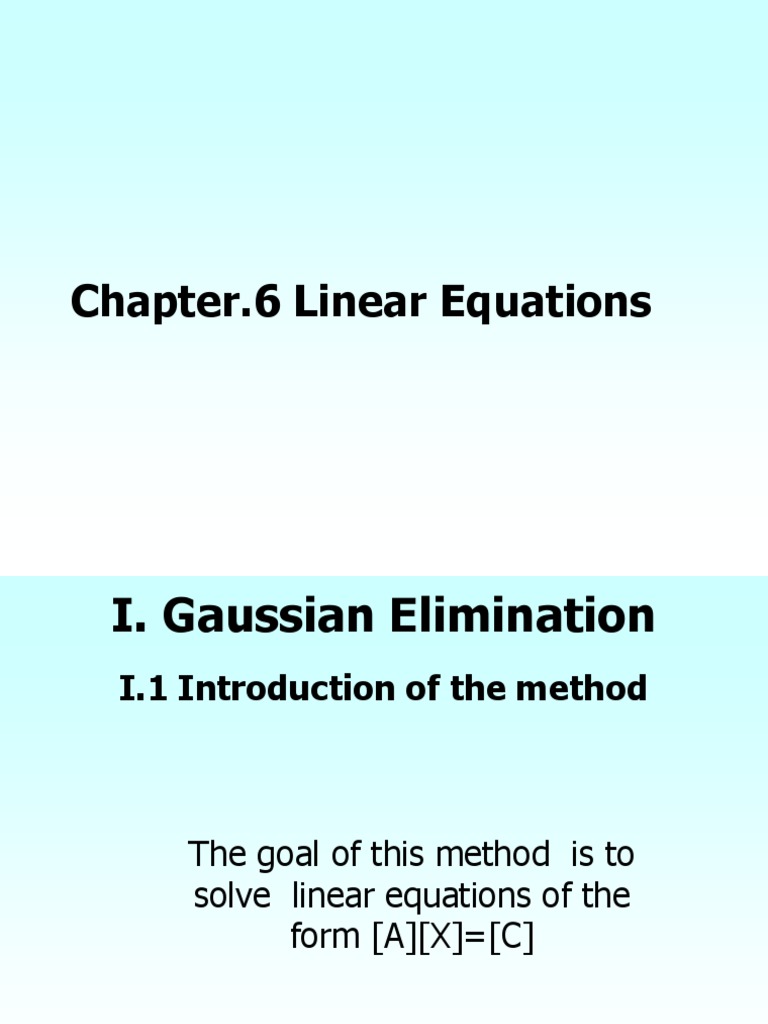Chapert 5 | PDF | System Of Linear Equations | Matrix (Mathematics)