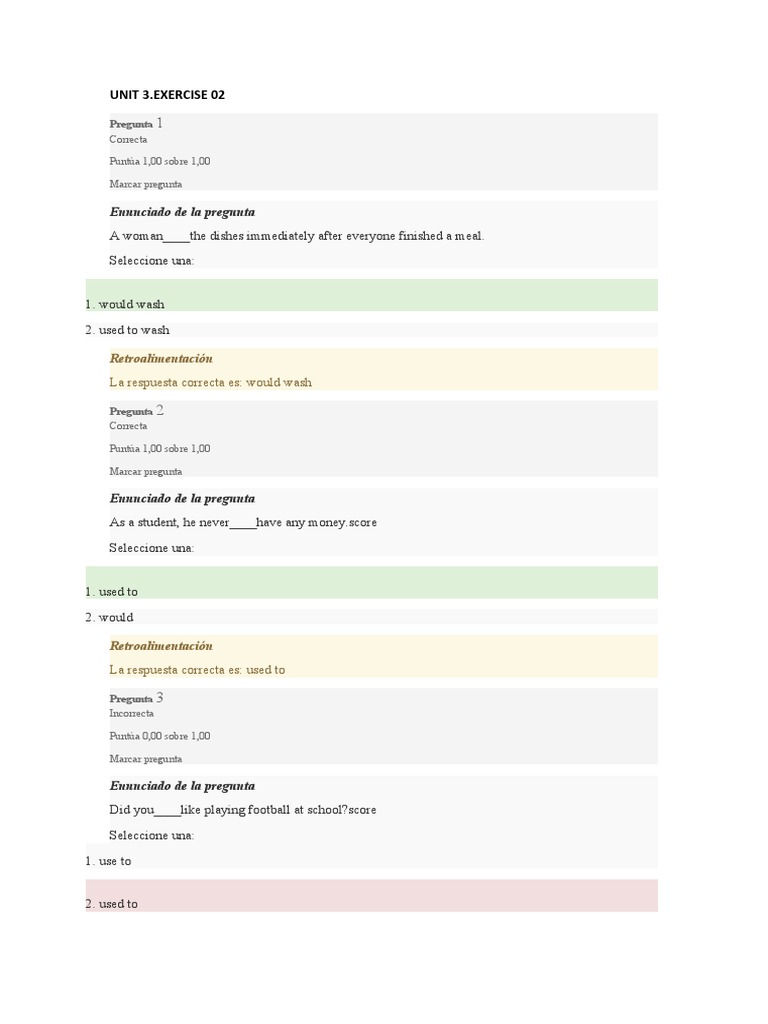Exercise 02 - Unit 3 | PDF