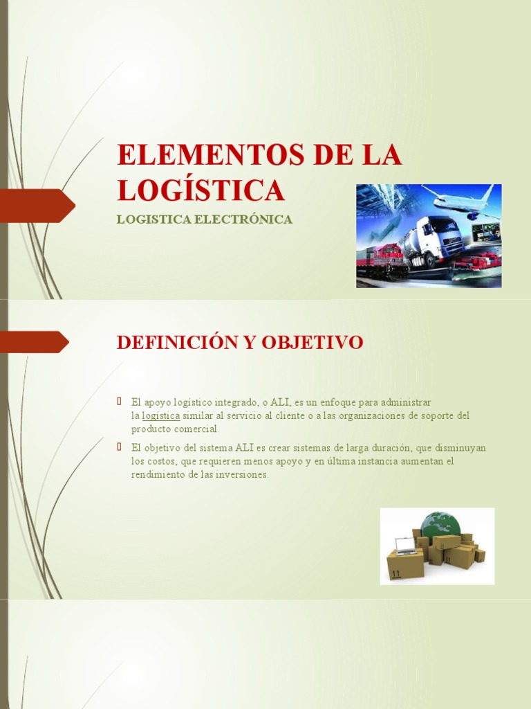 Estudios de Los Elementos de La Logistica | PDF | Logística | Software