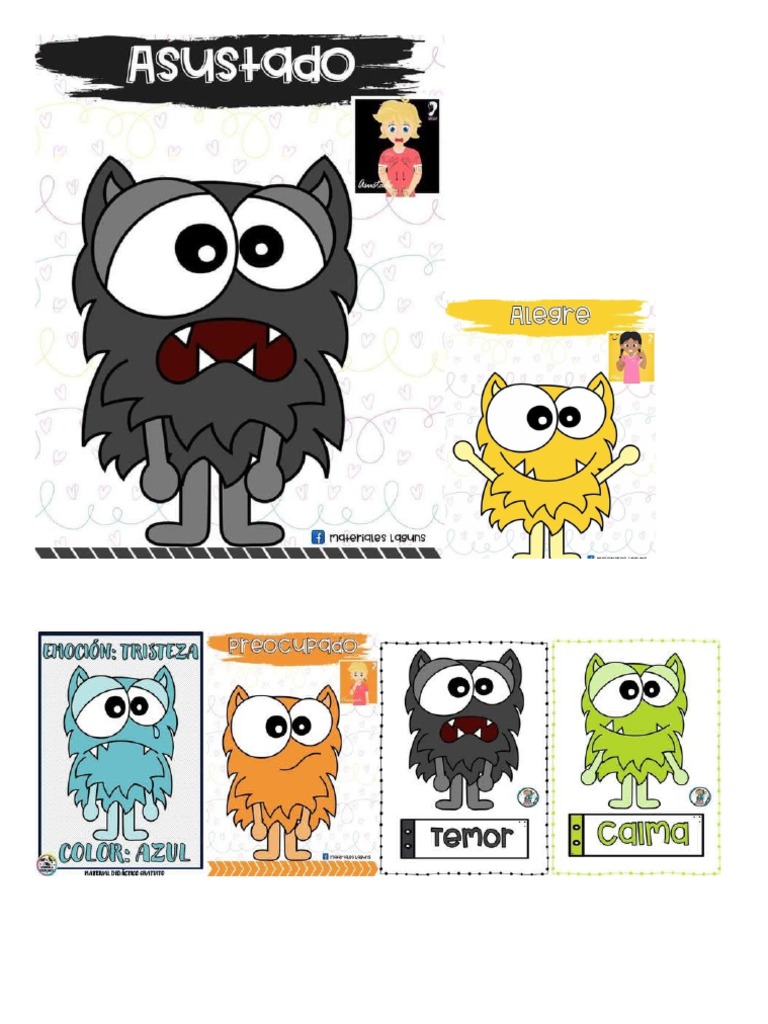 Emociones Memorama | PDF
