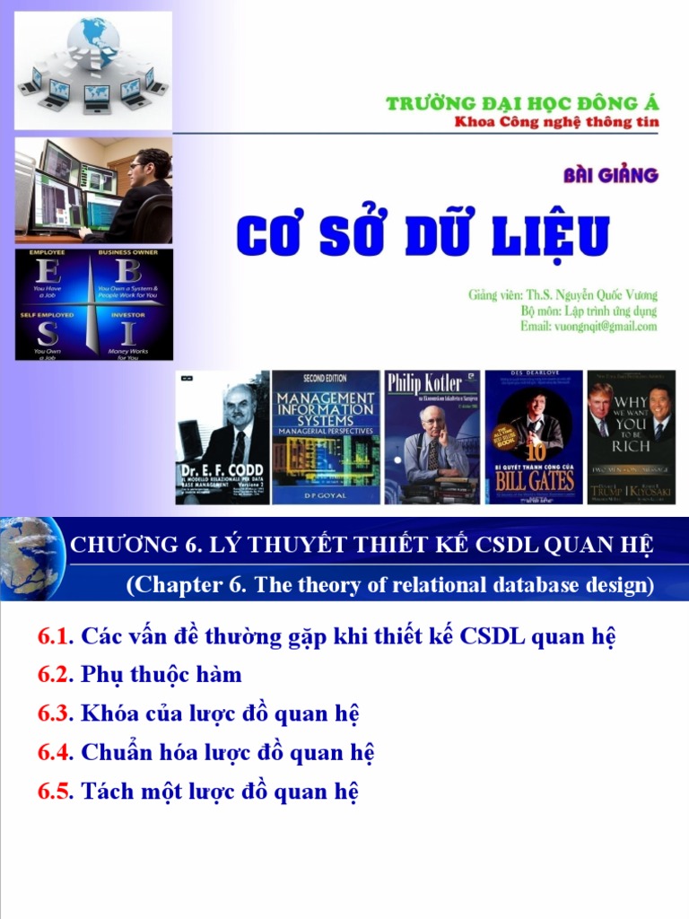 Chuong 6. Ly Thuyet Thiet Ke CSDL Quan He | PDF
