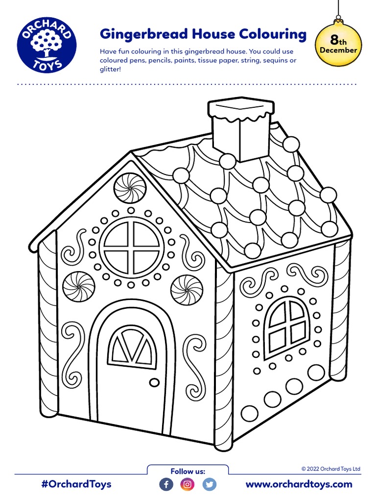 Gingerbread House Activity Sheet | PDF