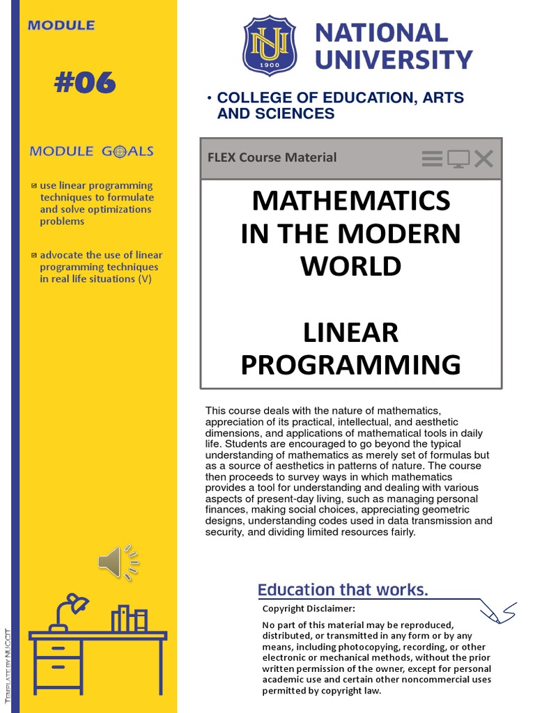 CM 6 MMW Chapter 6 Linear Programming | PDF | Linear Programming | Mathematical Optimization