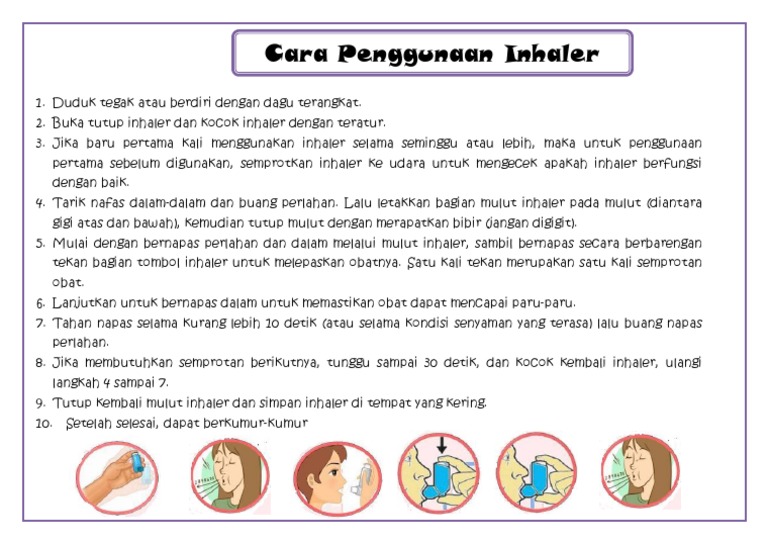 CARA PENGGUNAAN INHALER | PDF