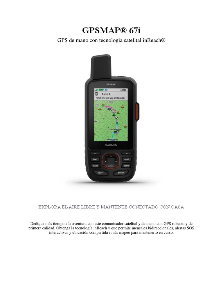 GPSMAP 67i | PDF | Sistema de Posicionamiento Global | Software de la ...