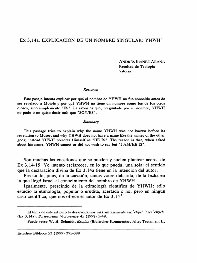 22 Ibañez - Explicacion.375.388 | PDF | Tetragrammaton | Moisés