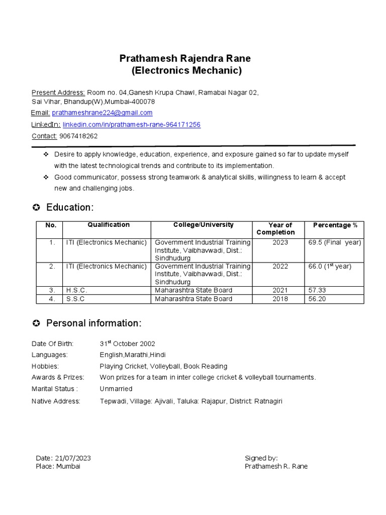 Prathamesh Rane | PDF