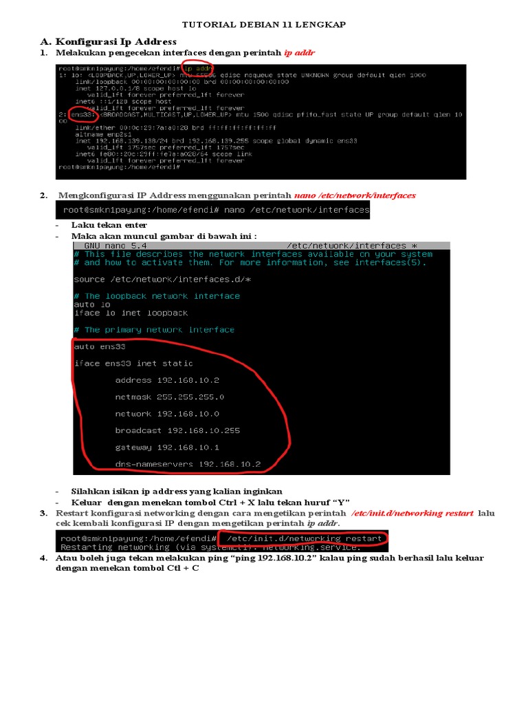 Tutorial Debian 11 Lengkap | PDF