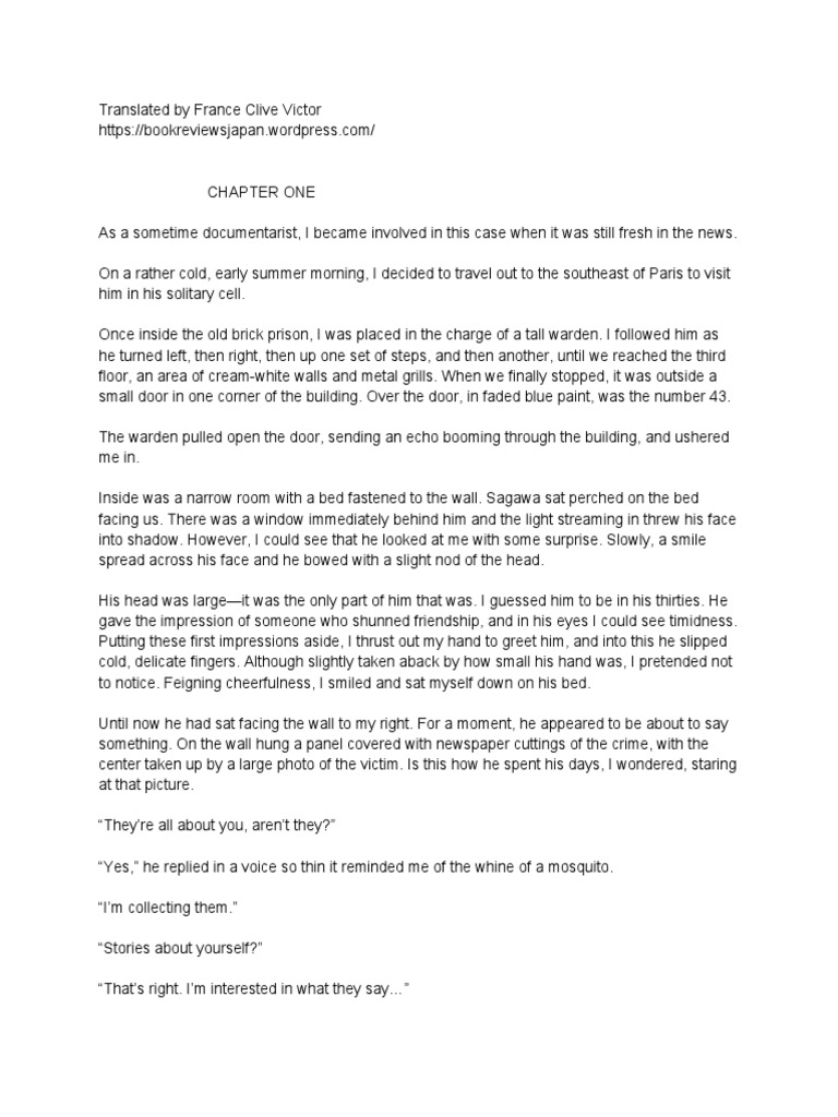 In The Fog (Issei Sagawa) | PDF | Laughter