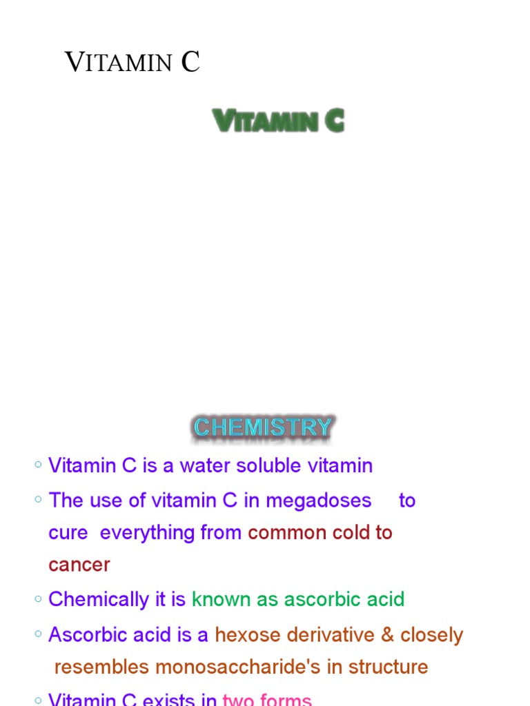 Ascorbic Acid | PDF | Vitamin C | Vitamin