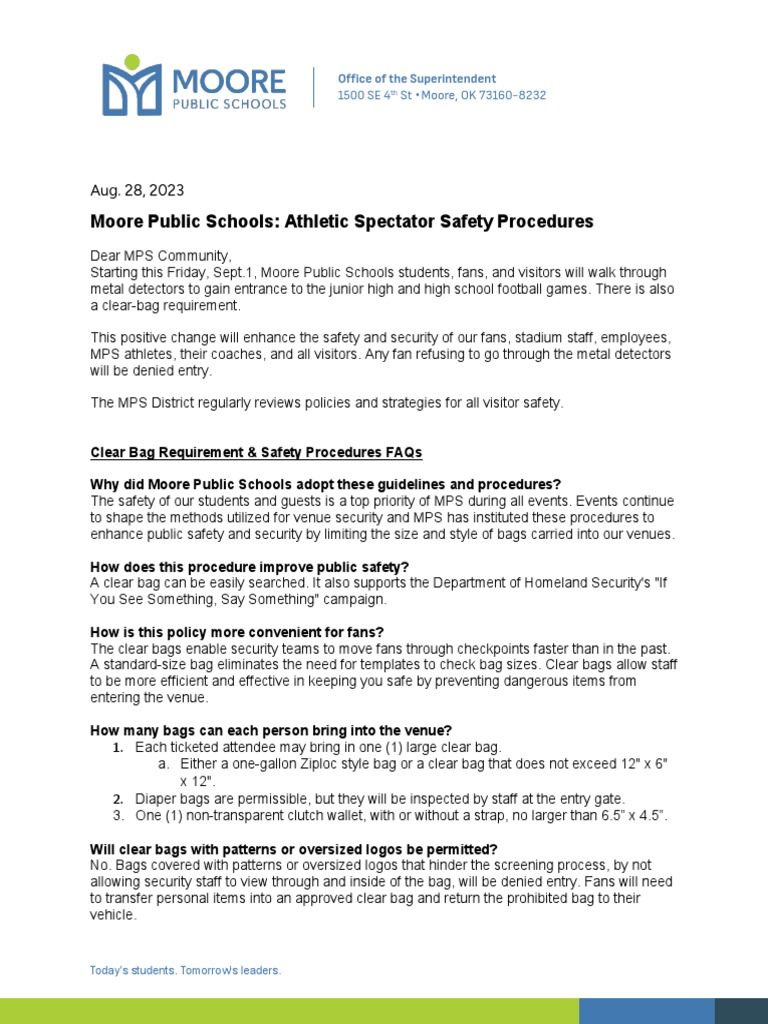 Moore Safety Procedures | PDF