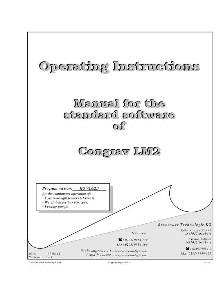 LM2 (HGC Software) | PDF | Menu (Computing) | Parameter (Computer Programming)