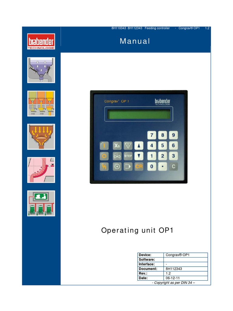 OP1 Manual (December 2006) | PDF | Parameter (Computer Programming) | Input/Output
