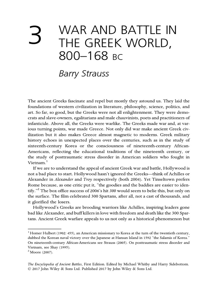 3-War and Battle in The Greek World, 800-168 BC | PDF | Peloponnesian ...