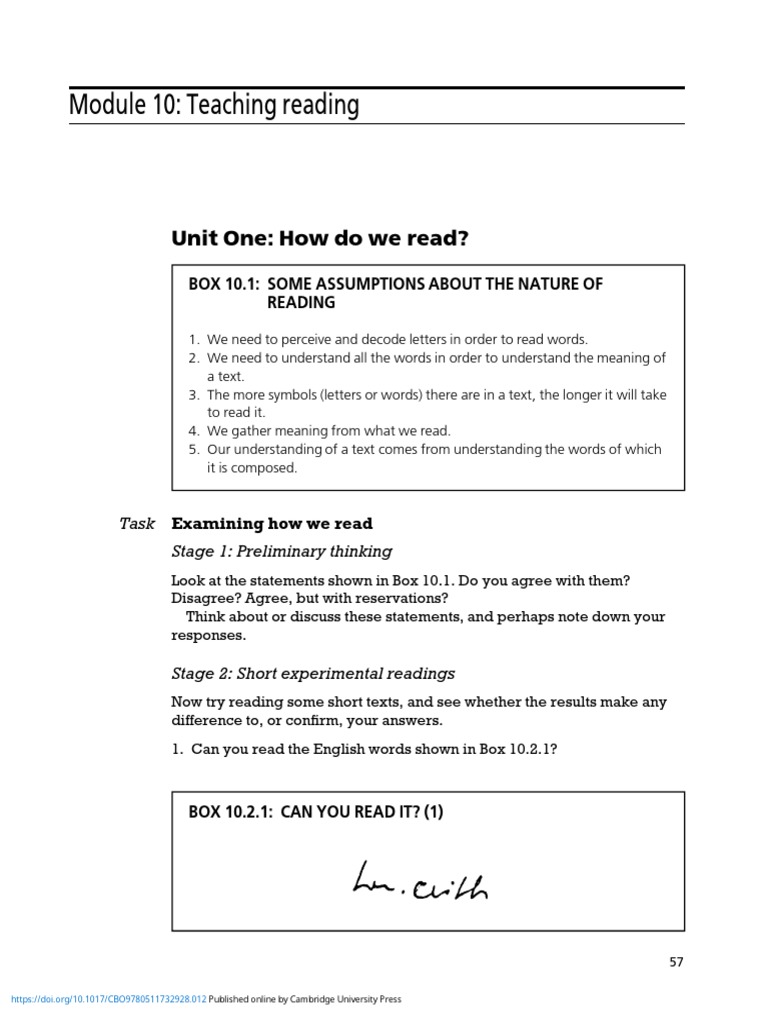 Teaching Reading | PDF | Reading Comprehension | Behavior Modification