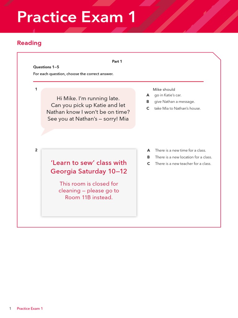 M01 Formula B1 PracticeExam 1 | PDF | Sydney