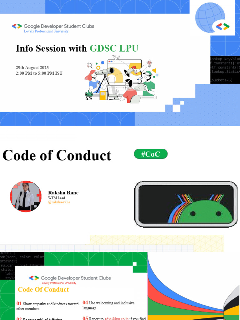 GDSC LPU Info Session - 2023 | PDF | Computer Security | Security