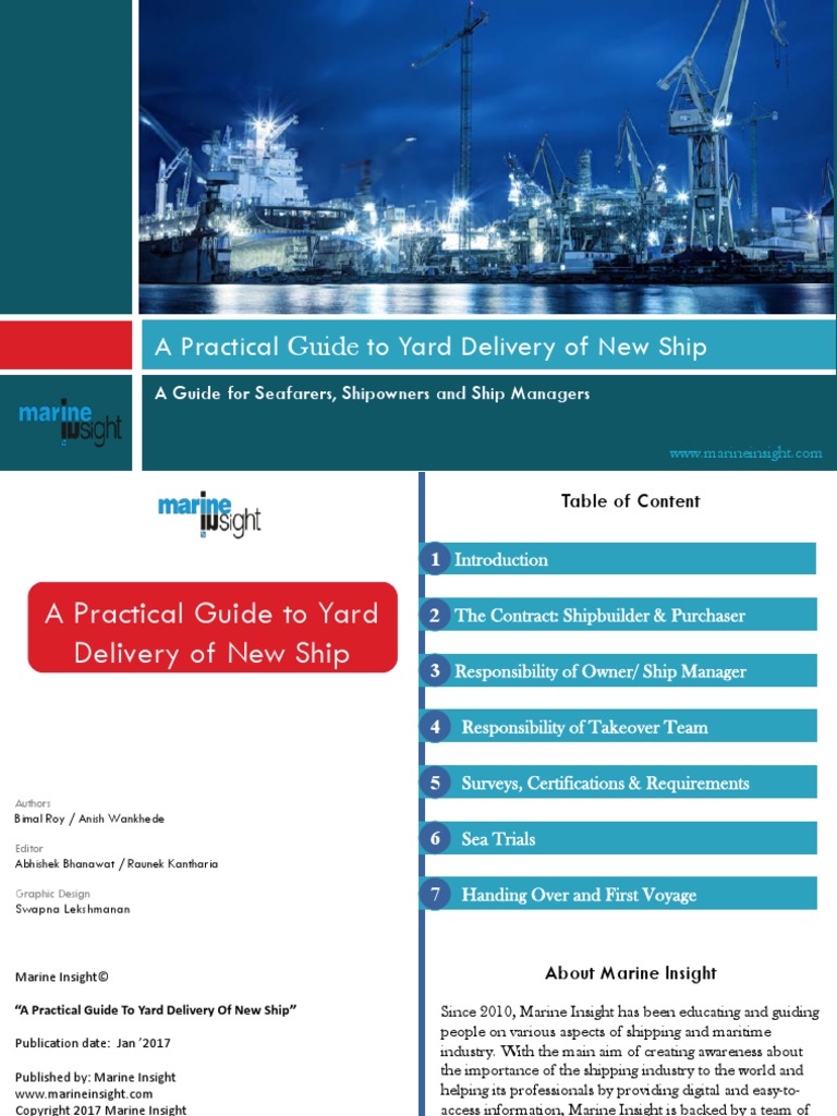 A Practical Guide To Yard Delivery of New Ship | PDF | Insurance | Taxes