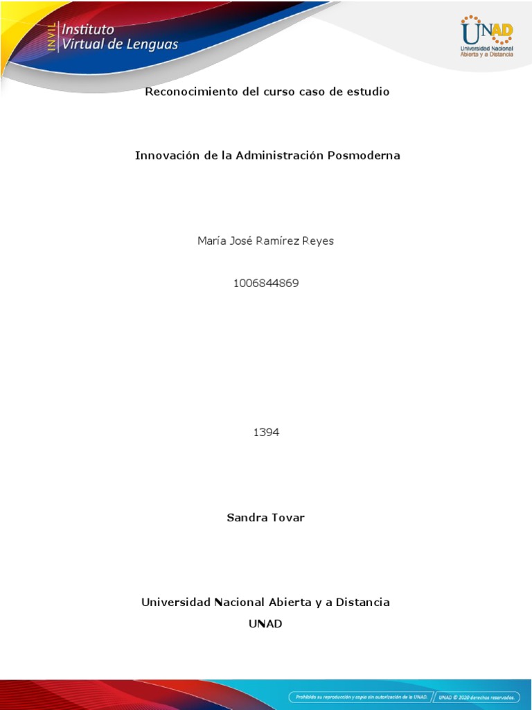 12600A - Fase 1 - Maria Jose Ramirez Reyes | PDF | Business | Innovación