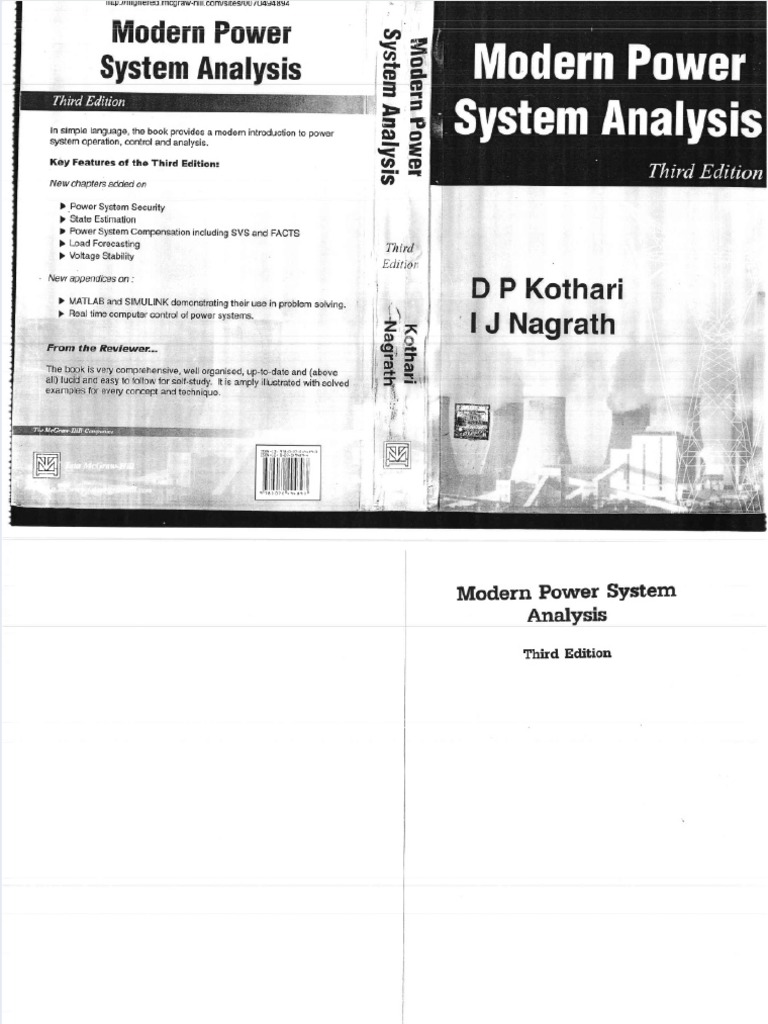 Dokumen - Tips Modern Power Systems Analysis D P Kothari I J Nagrath 559bf56b51e66 | PDF ...