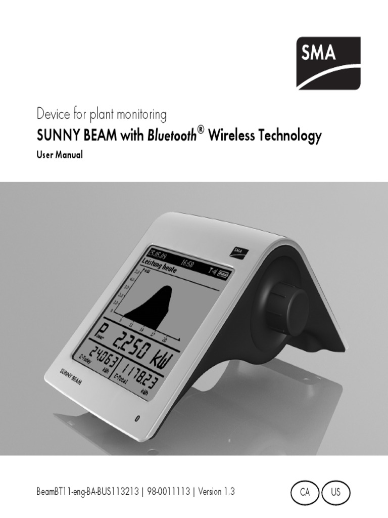 SunnyBeam Bluetooth Manual | PDF | Bluetooth | Menu (Computing)