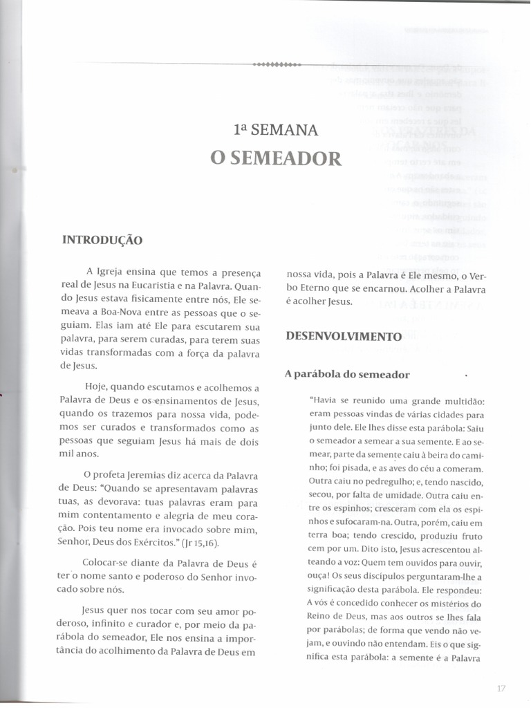 Seminario de Vida No Espirito Santo | PDF