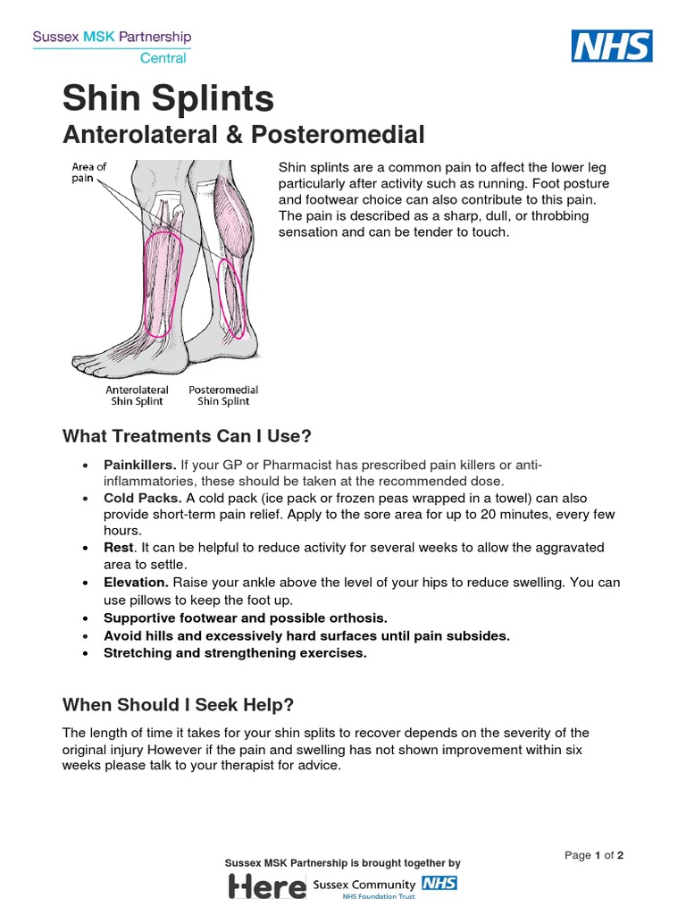 Shin Splints | PDF | Foot | Limbs (Anatomy)