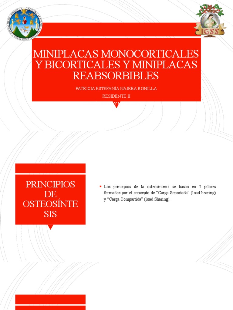Mini Placas | PDF | Hueso | Tornillo