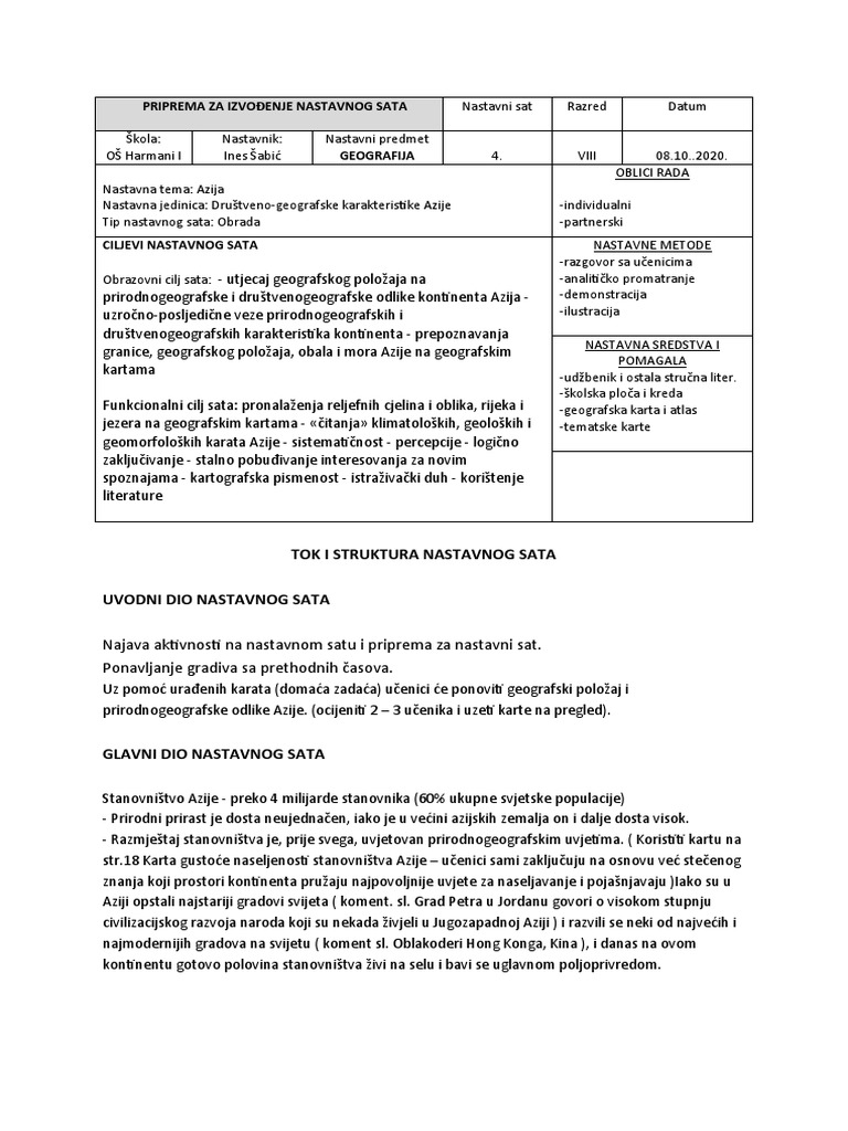 Azija - Društvene Odlike | PDF