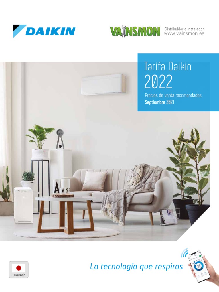 Catalogo Daikin Tarifa 2021 Actualizado | PDF | La contaminación del aire | Contaminación