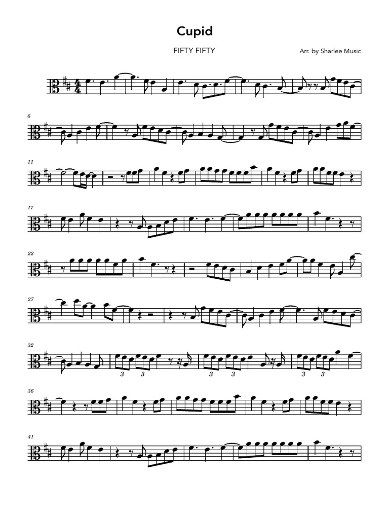 Fifty Fifty's "Cupid" Sheet Music | PDF | Comedy Plays | West End Plays