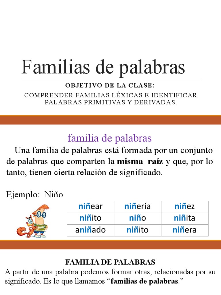 Familia de Palabras | PDF