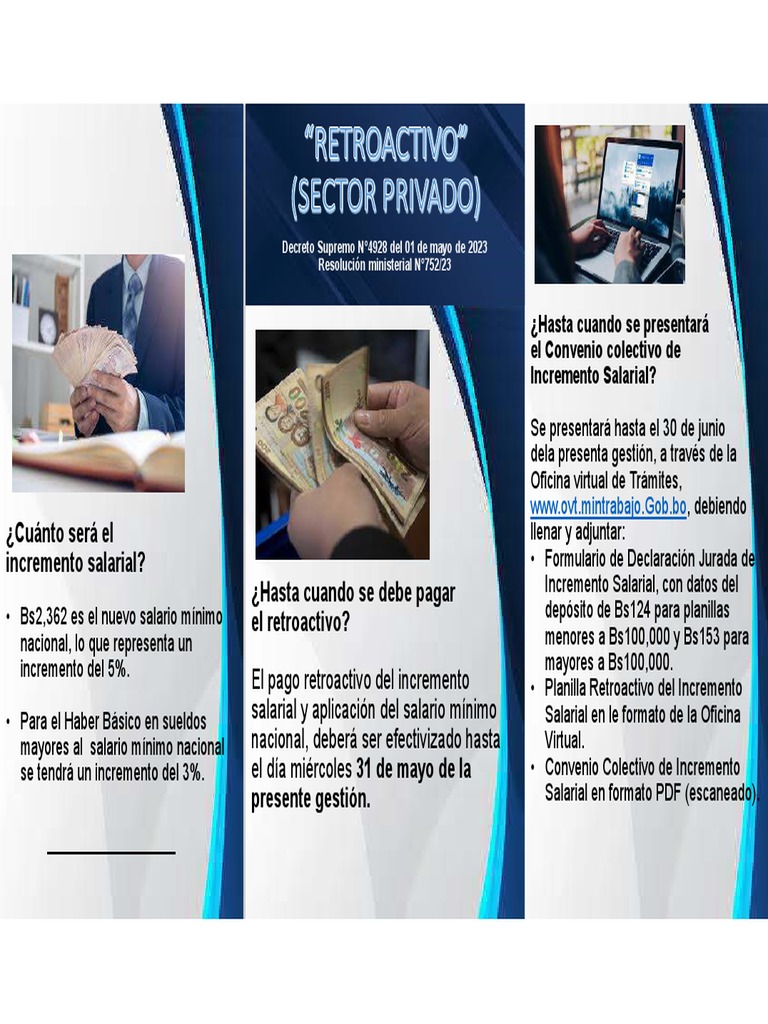 Plantilla de Retroactivo | PDF | Salario | Salario mínimo