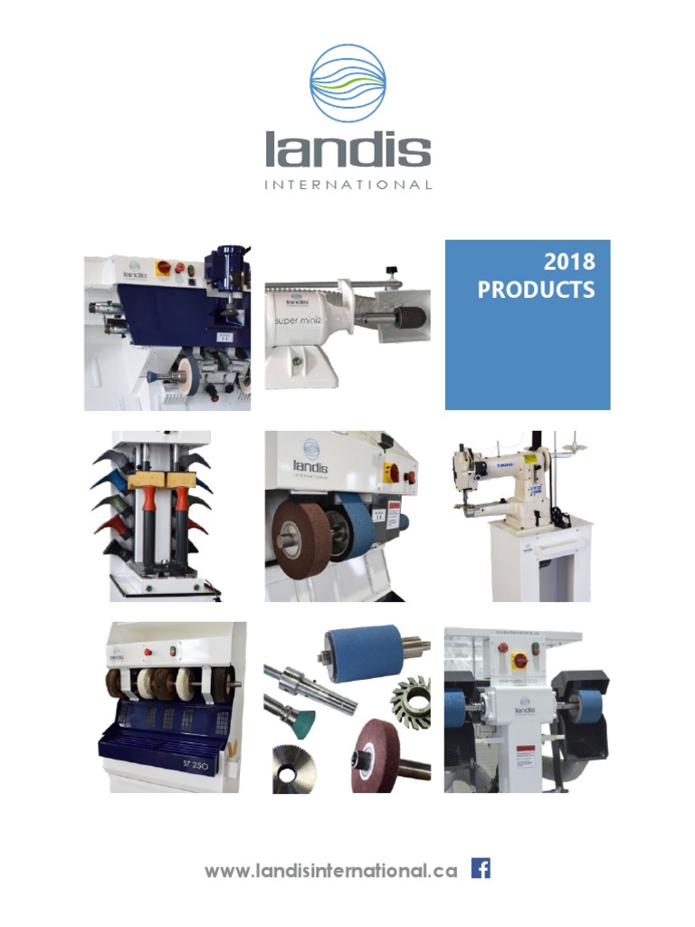Landis International 2018 Products Catalog Web | PDF | Shoe | Industrial Processes