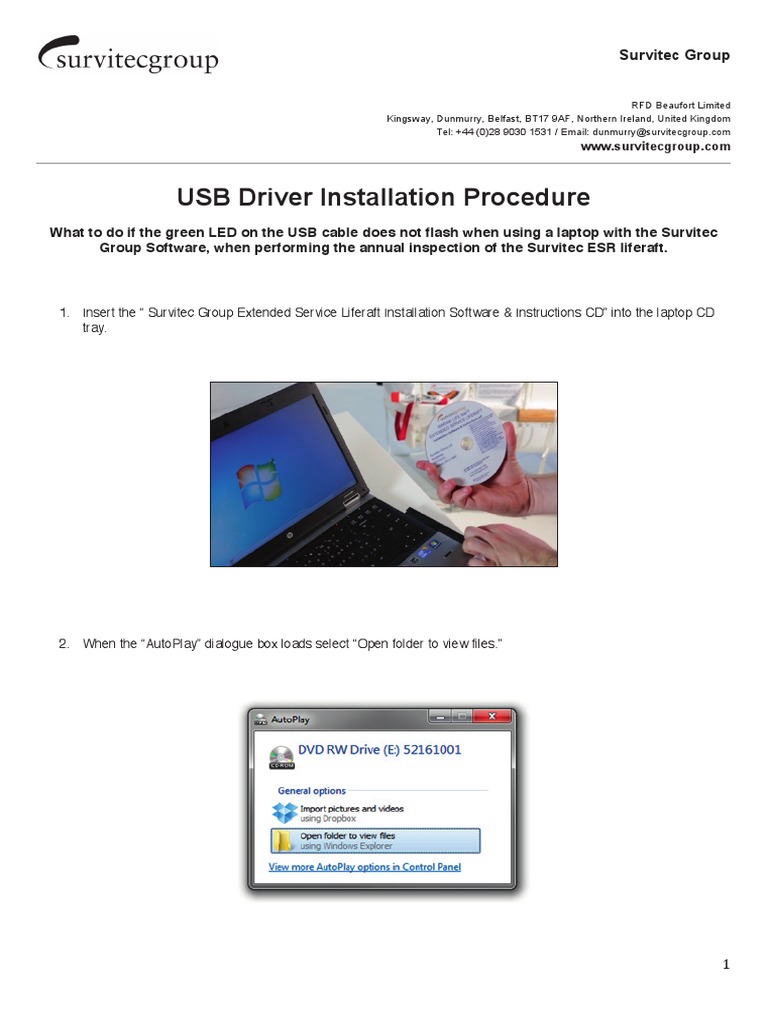 USB Driver Installation | PDF | Computing Platforms | Software